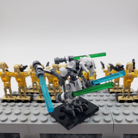 Toys | General Grievous With Battle Droid Army Custom Mini Figures Star ...